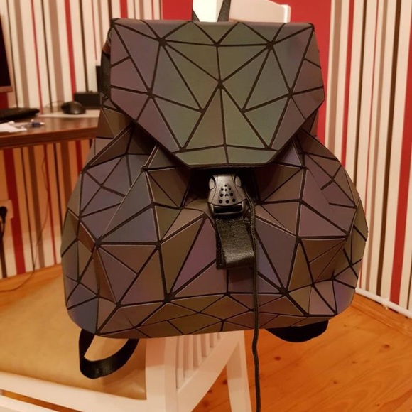 Bags | Holographicreflective Backpack | Poshmark